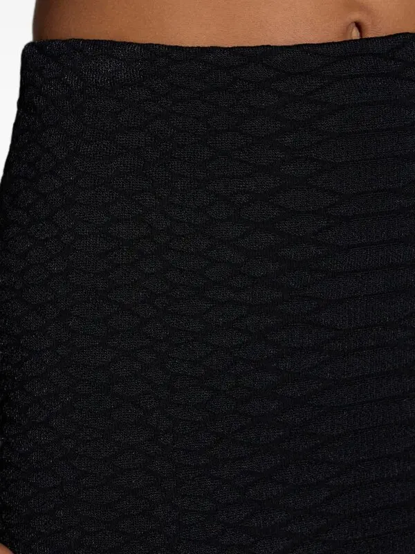 Elisabetta Franchi Snake-pattern Knit Midi Skirt