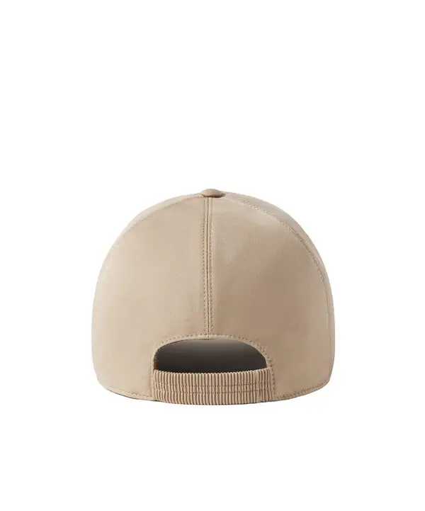 Zegna Light Taupe Microfiber Motorin Baseball Cap