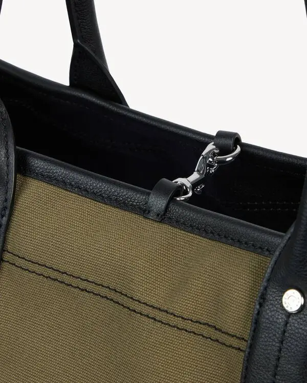 Kenzo Utility' Reversible Large Tote Bag In Canvas And Leather