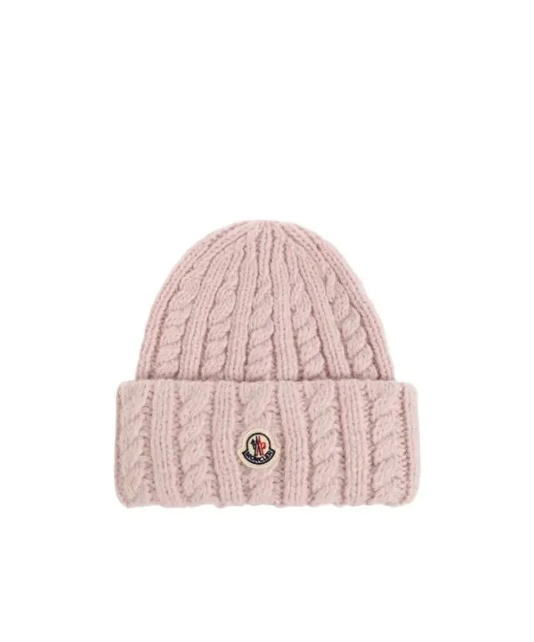 Moncler Logo Patch Knitted Beanie