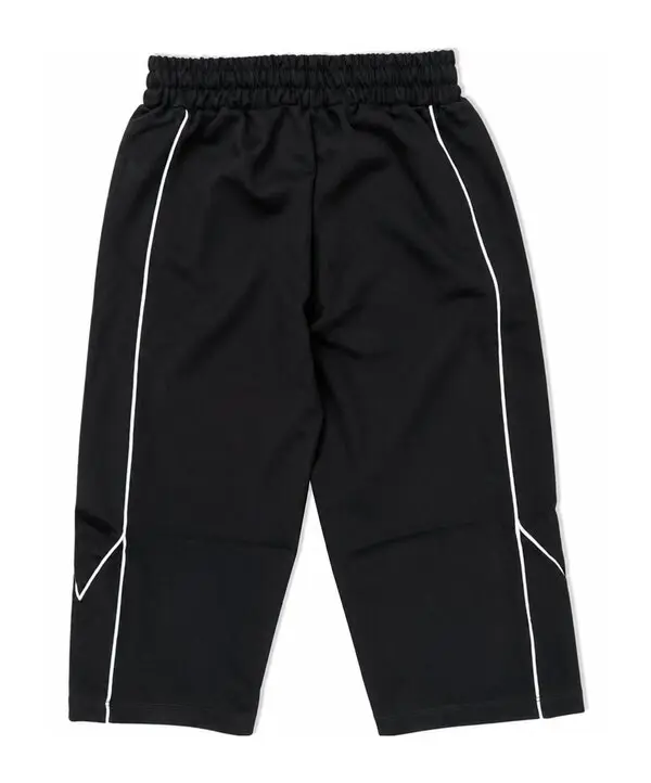 MSGM Casual Pants With Drawstring Waist And Striped Sides