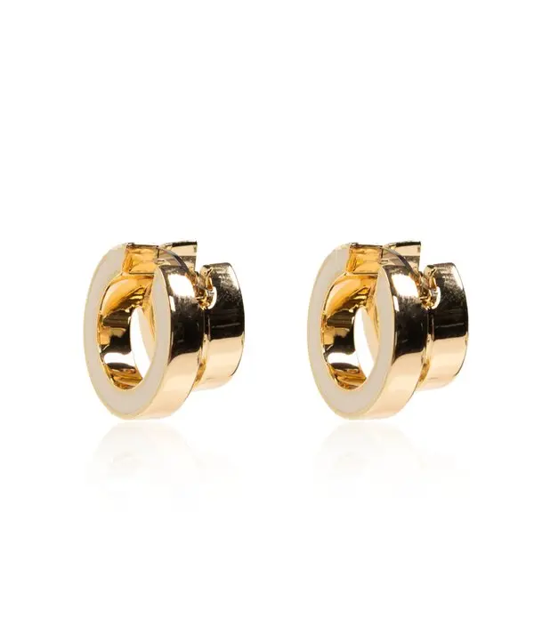 Tory Burch Logo Hoop Earrings