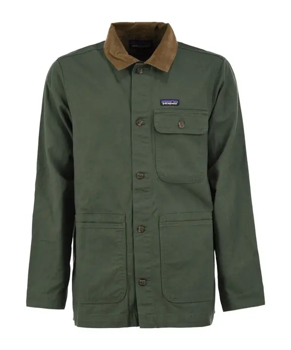 Patagonia Point Reyes Canvas Fabric Jacket - Canopy Green