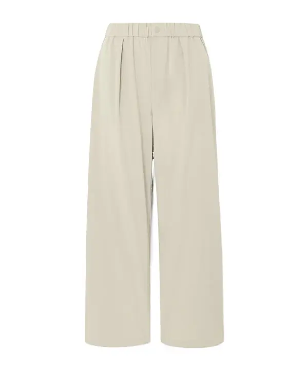 Varley Kayson Pleated Stretch Recycled Wide-leg Pants