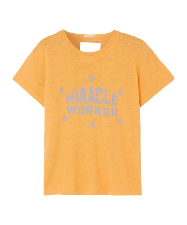 MOTHER Linen-blend Jersey T-shirt