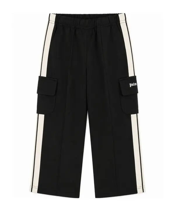 Palm Angels Logo-print Side-stripe Cargo Pants