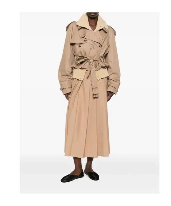 Fabiana Filippi Pleated Flared Skirt - Beige