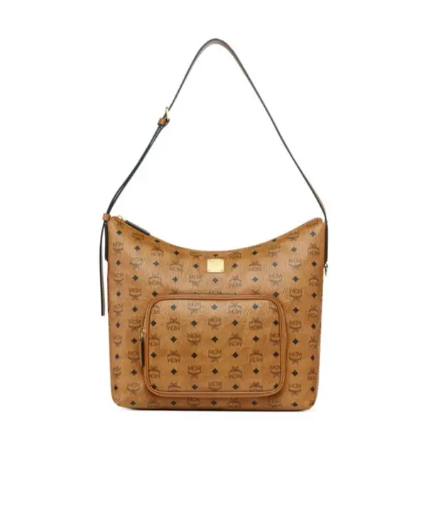 Mcm Logo-print Tote Bag - Cognac