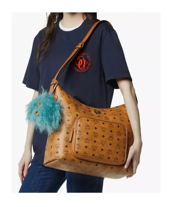 Mcm Logo-print Tote Bag - Of Cognac