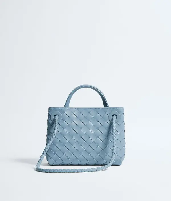Bottega Veneta Mini Andiamo Top Handle Bag - Mineral