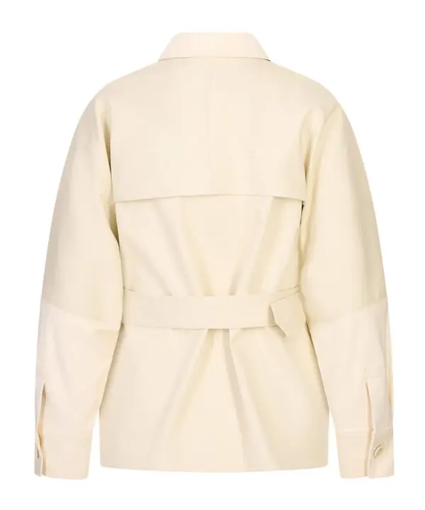 Fabiana Filippi Belted Casual Jacket With Classic Collar