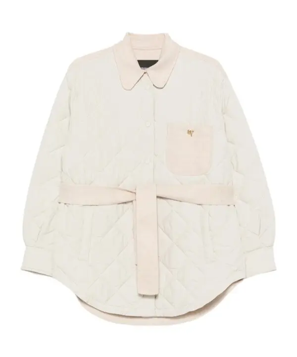 Fabiana Filippi Quilted Belted Casual Jacket