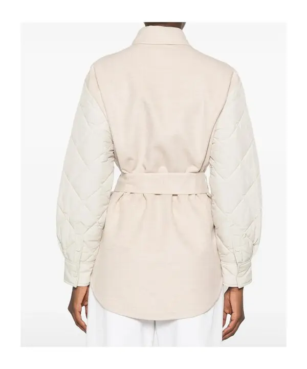Fabiana Filippi Quilted Belted Casual Jacket
