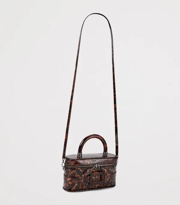 ROGER VIVIER Patent Leather Vanity Belle Vivier Top-handle Bag