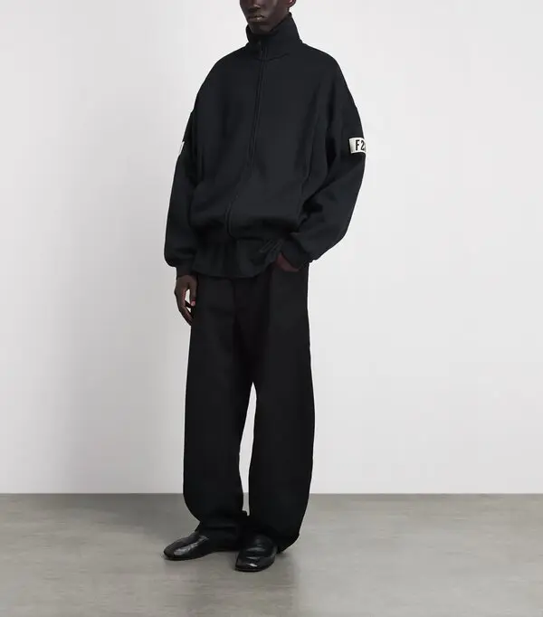 Fear Of God Logo Track Jacket - Black