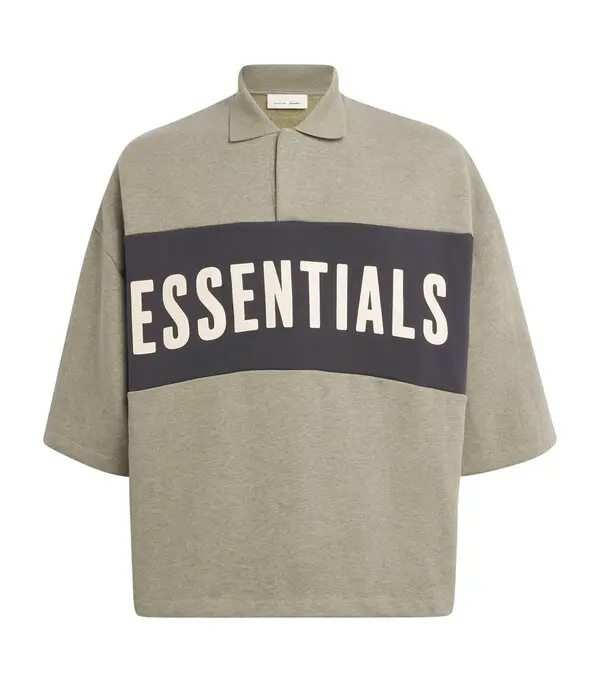 Fear Of God Cropped Relaxed Polo Shirt - Green