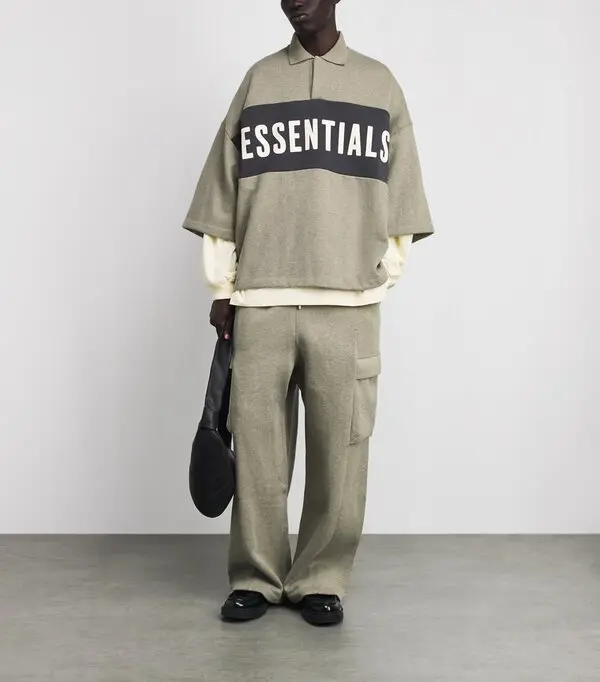 Fear Of God Cropped Relaxed Polo Shirt - Green