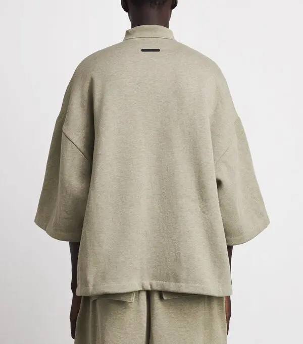 Fear Of God Cropped Relaxed Polo Shirt - Green