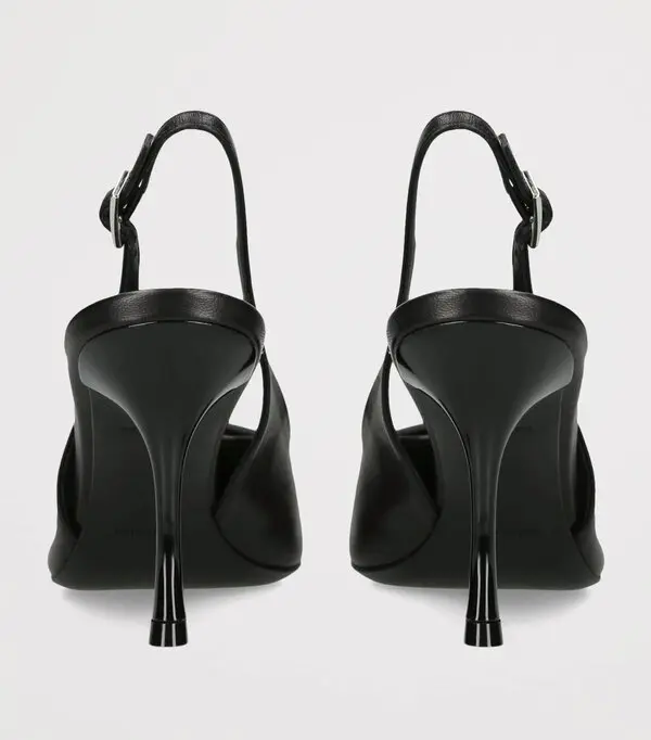ROGER VIVIER Leather Slingback Pumps 85 - Black
