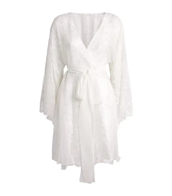 Rosamosario Silk Lace Robe