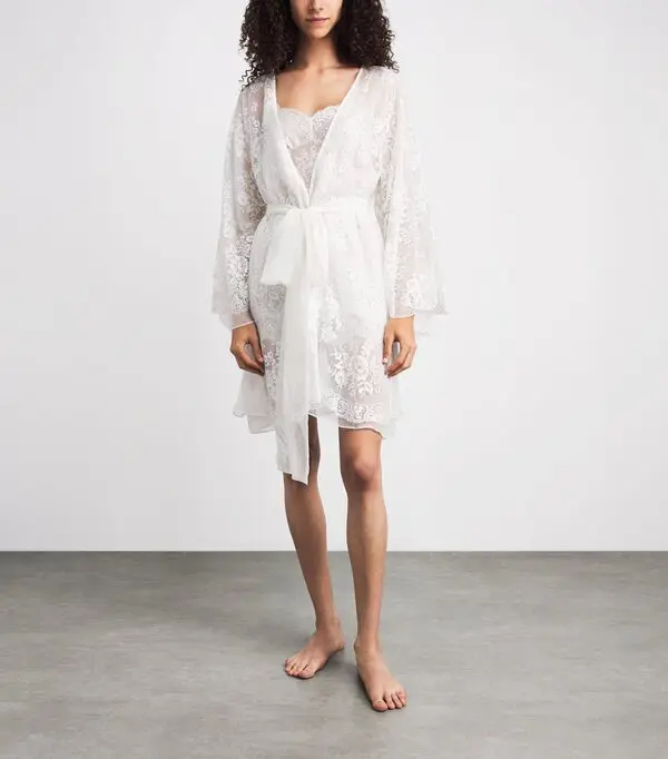 Rosamosario Silk Lace Robe