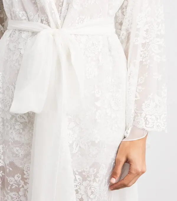 Rosamosario Silk Lace Robe