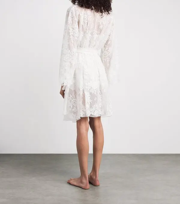Rosamosario Silk Lace Robe