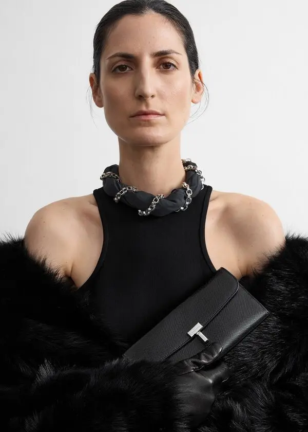 TOTEME T-lock Palmellato-patent Wallet
