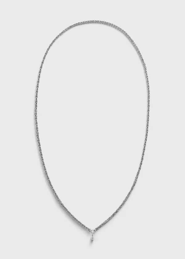TOTEME Elongated Byzantine Necklace - Silver