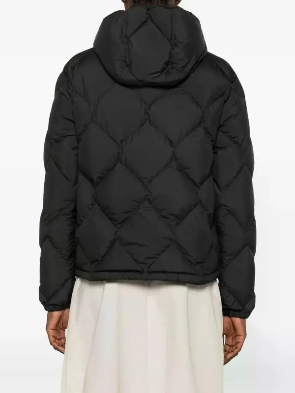 Moncler Arvouinne Hooded Down Jacket - Black