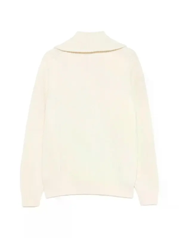 Moncler Ribbed-knit Half-zip Sweater