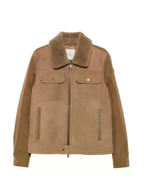 Moncler Zerique Shearling-collar Jacket