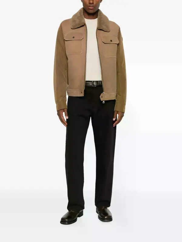 Moncler Zerique Shearling-collar Jacket