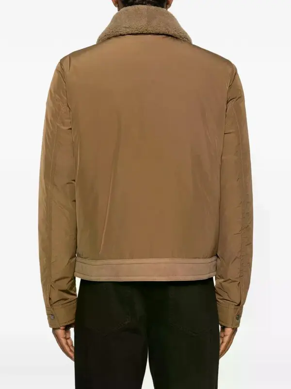 Moncler Zerique Shearling-collar Jacket