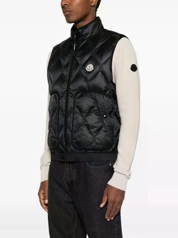 Moncler Erelia Diamond-quilted Gilet - Black