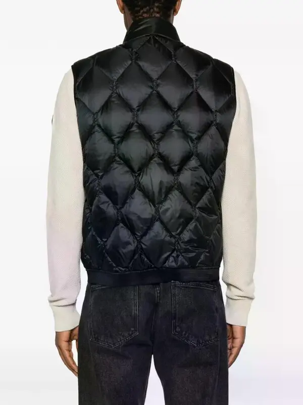 Moncler Erelia Diamond-quilted Gilet - Black