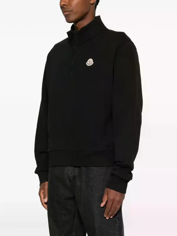 Moncler Logo-patch Half-zip Sweatshirt