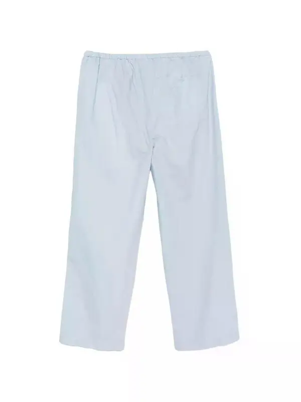 Closed Drawstring-waist Trousers - Blue