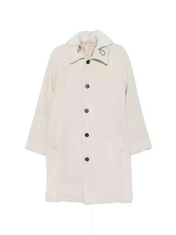Eleventy Hooded Single-breasted Coat