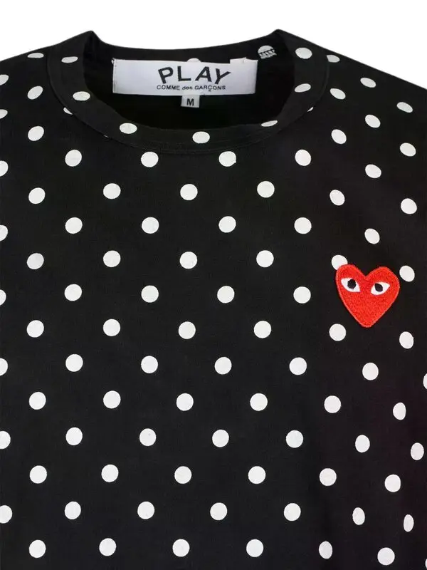 Play Comme Des Garcon Polka-dot Long-sleeve T-shirt