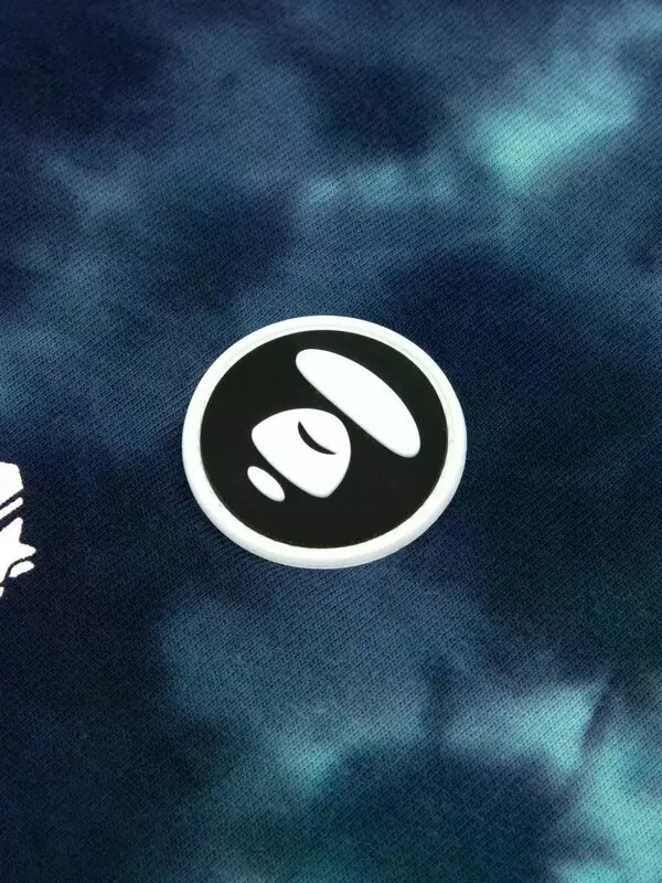 AAPE BY *A BATHING APE Moonface Tie-dye T-shirt - Black