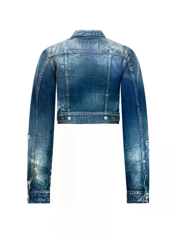 Dsquared2 Dean Cropped Denim Trucker Jacket