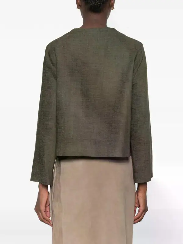 NIU Textured Finish Collarless Jacket