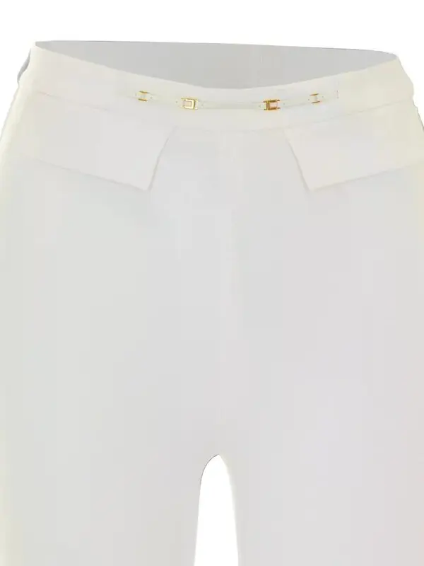 Elisabetta Franchi Ivory Trousers