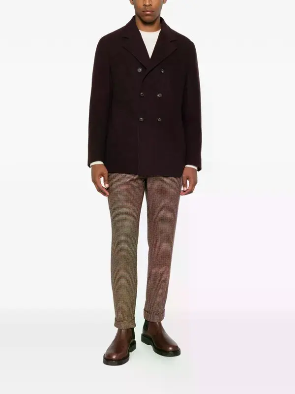 Eleventy Houndstooth Pattern Drawstring Trousers