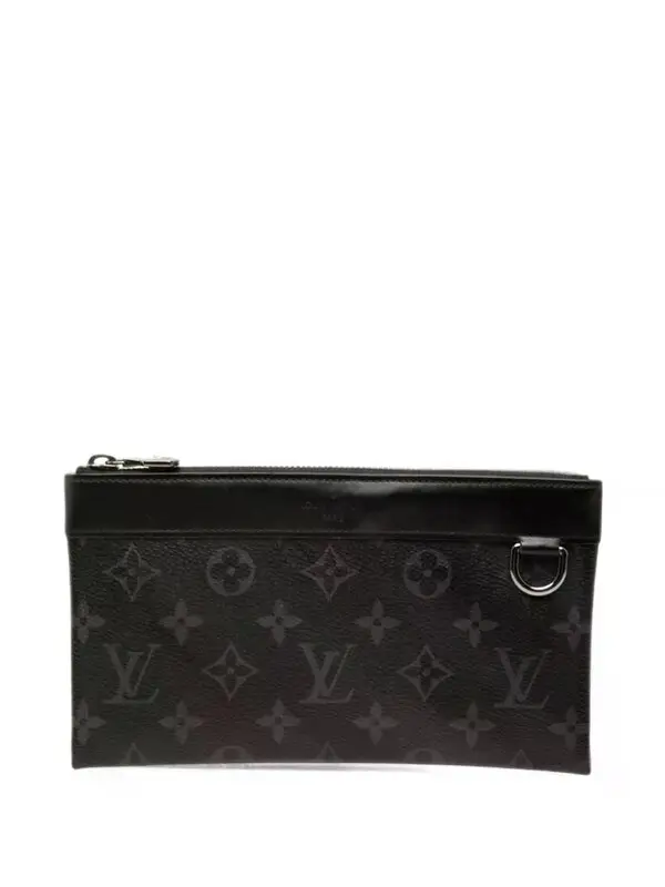 LOUIS VUITTON Monogram Eclipse Pochette Discovery Pm Clutch Bag