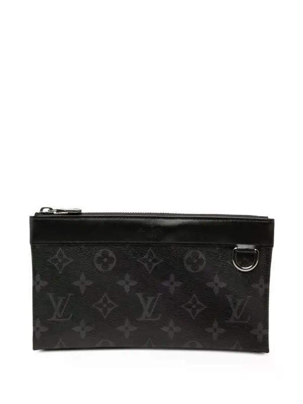 LOUIS VUITTON 2020 Monogram Eclipse Pochette Discovery Pm Clutch Bag - Black