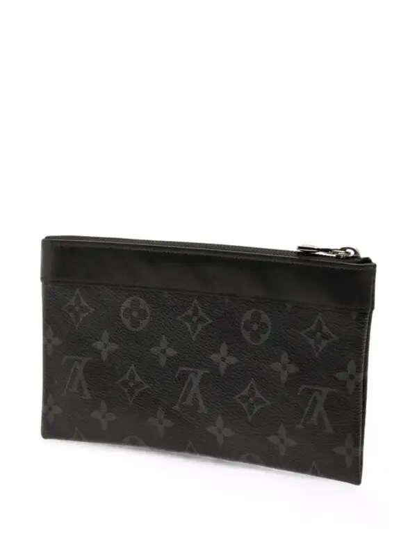 LOUIS VUITTON 2020 Monogram Eclipse Pochette Discovery Pm Clutch Bag - Black