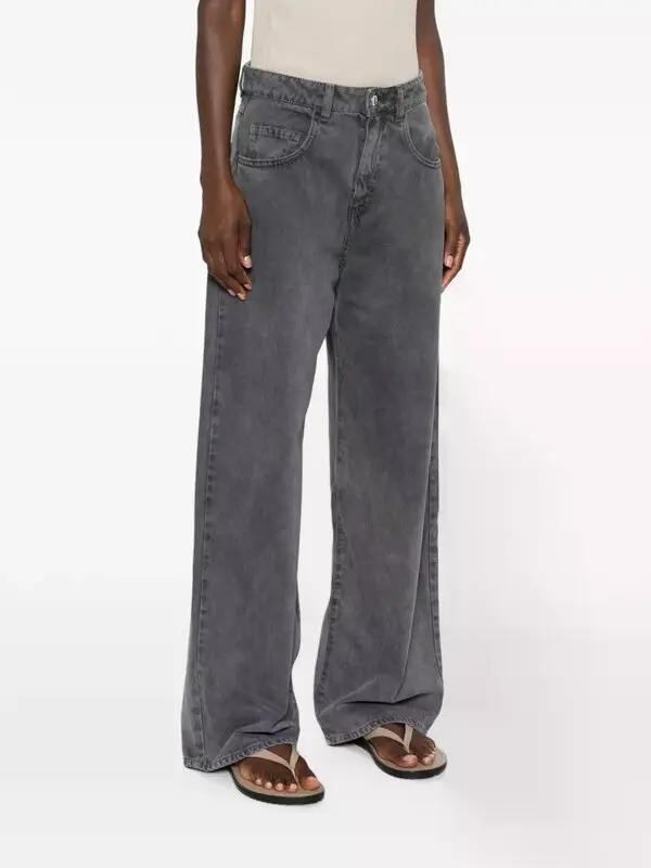 ICON DENIM LOS ANGELES Faded Wide-leg Jeans