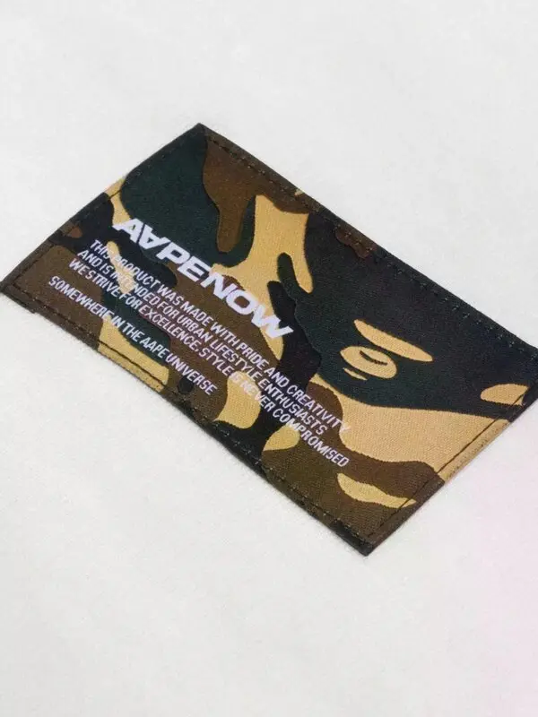 AAPE BY *A BATHING APE Moonface Camo Patch Sweatshirt - White